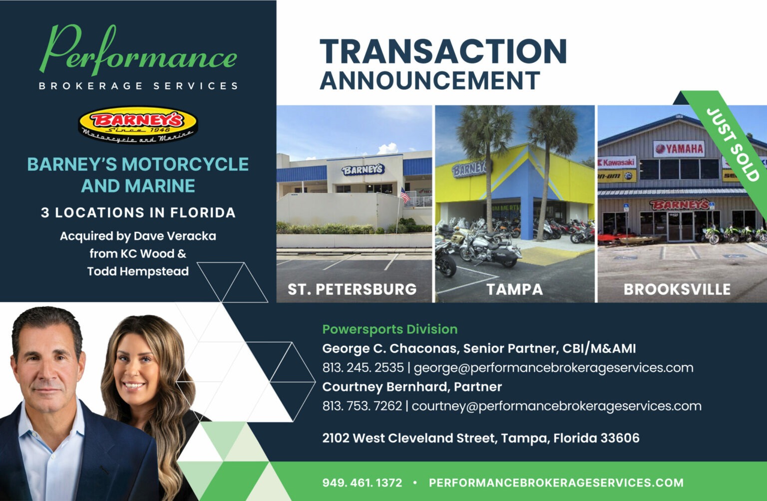 Barney’s Motorcycle & Marine with 3 Locations in Florida Sells to ...