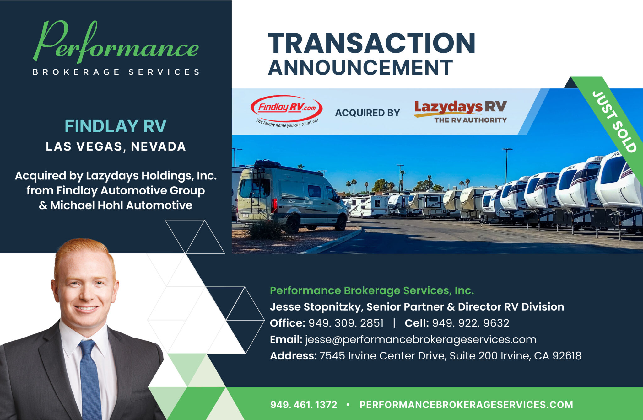 Lazydays Holdings, Inc. Acquires Findlay RV in Las Vegas, Nevada from ...