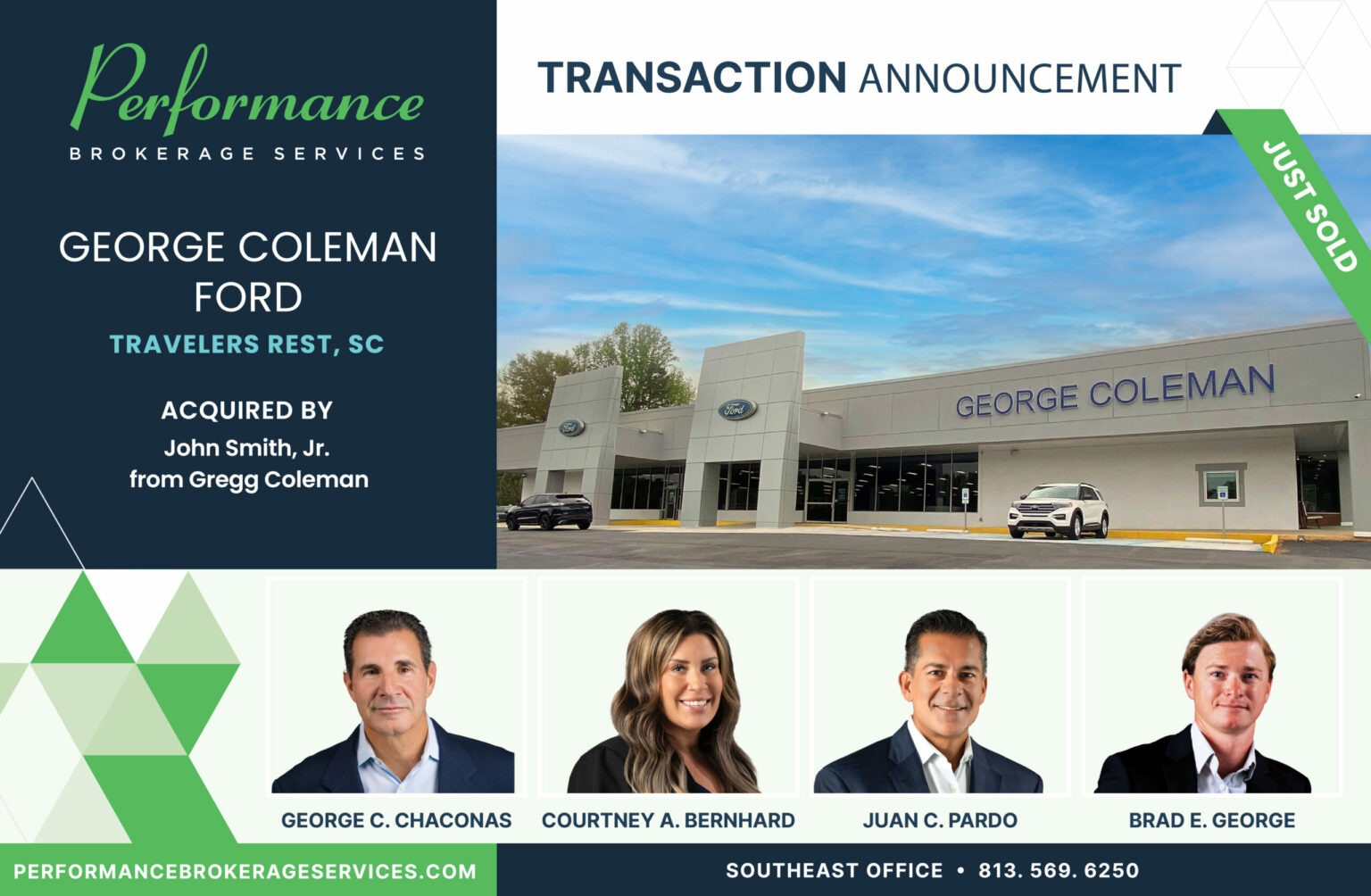 Smith Automotive Group Acquires George Coleman Ford in Travelers Rest ...