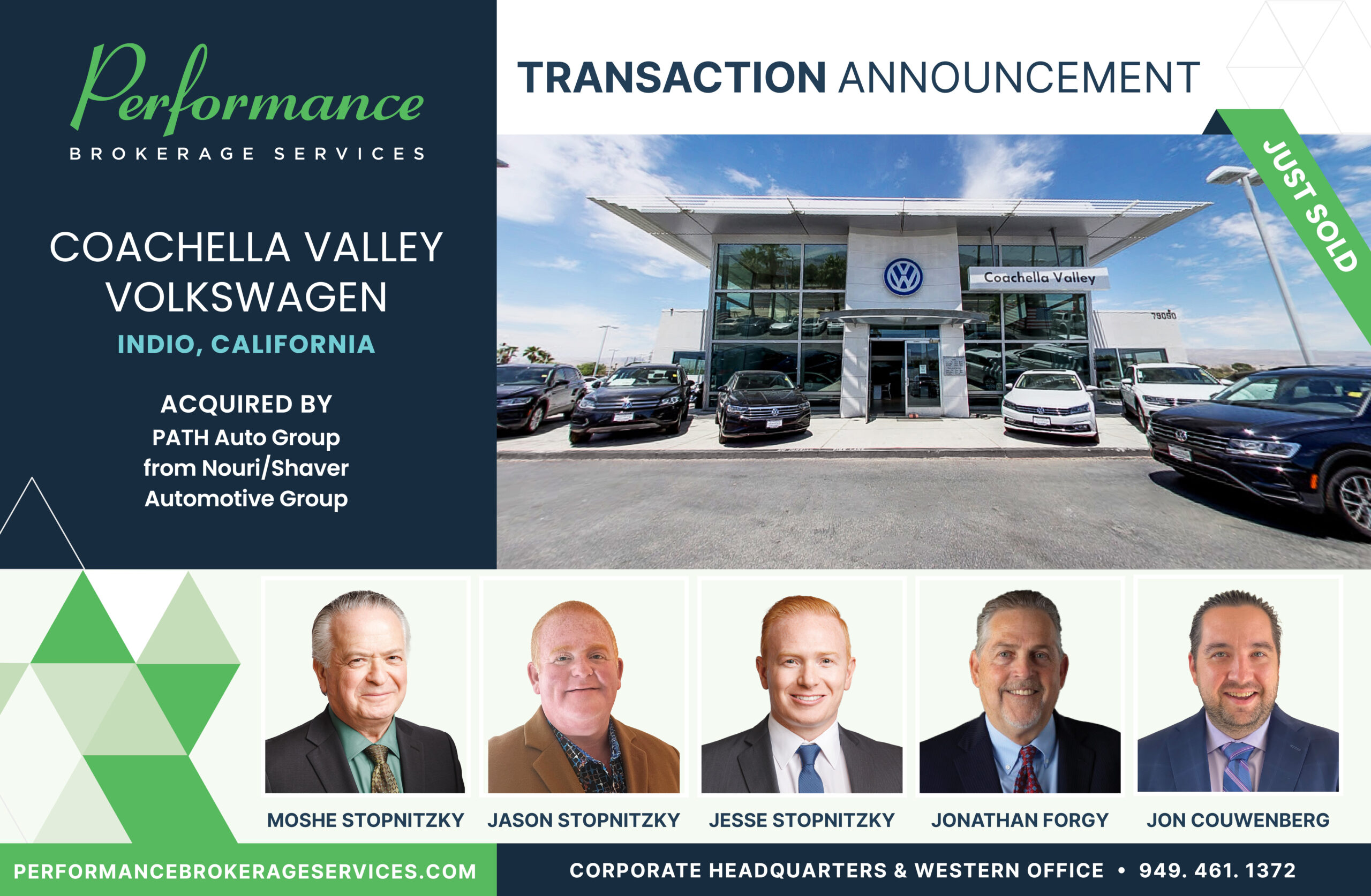 PATH Auto Group Acquires Coachella Valley Volkswagen in Indio ...