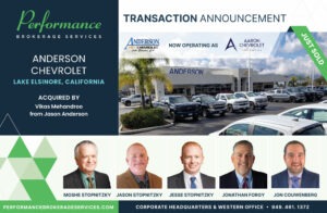 Aaron Auto Group Acquires Anderson Chevrolet in Lake Elsinore ...
