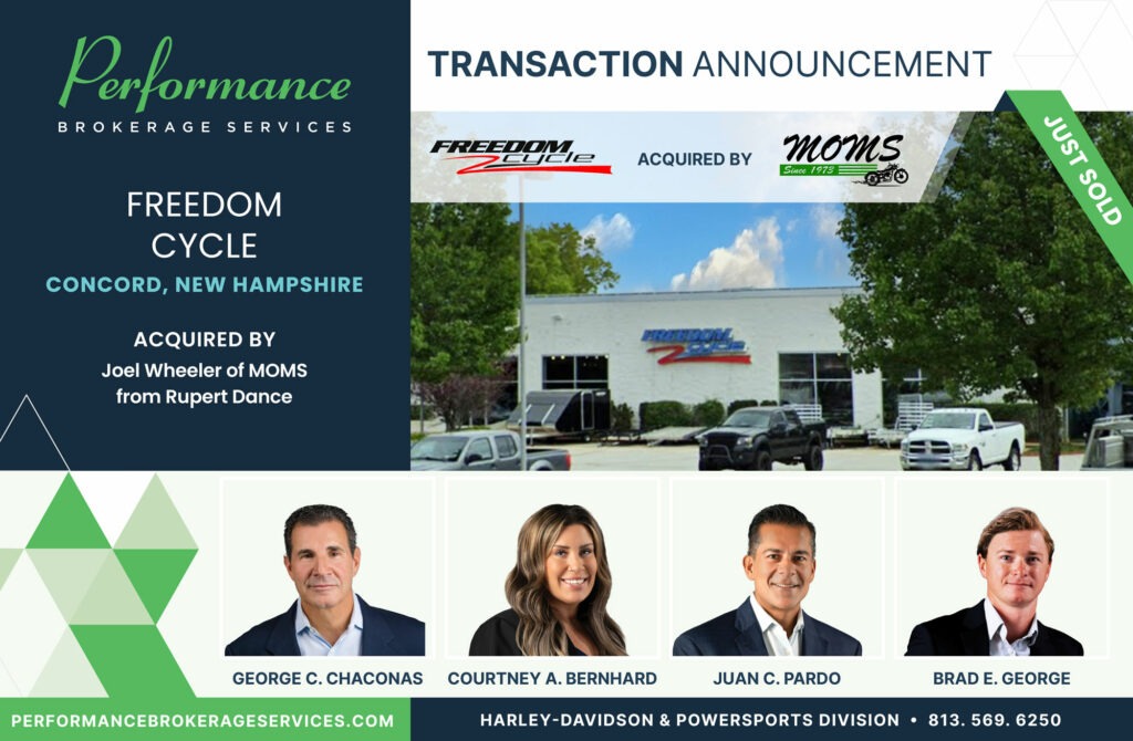 MOMS Acquires Freedom Cycle in Concord, New Hampshire - Performance ...