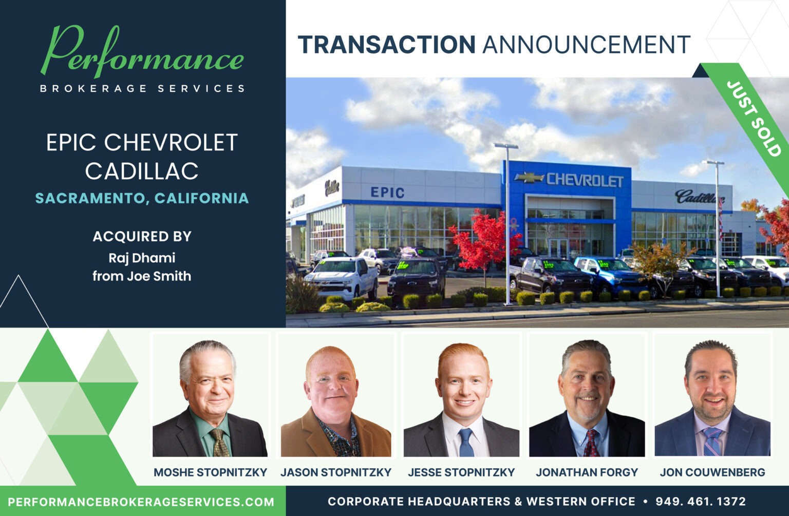 Epic Chevrolet Cadillac in Sacramento, California Acquired by Raj Dhami ...