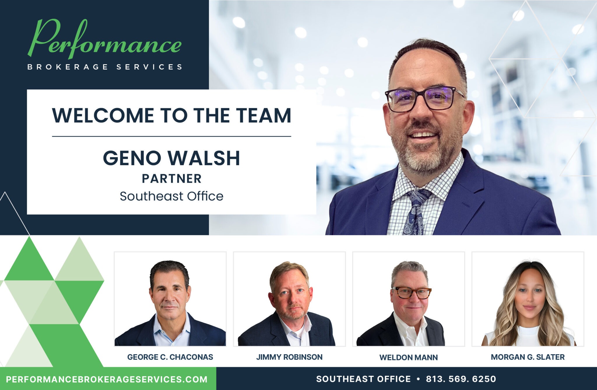 Welcome, Geno Walsh, Partner, Southeast Office - Performance Brokerage ...